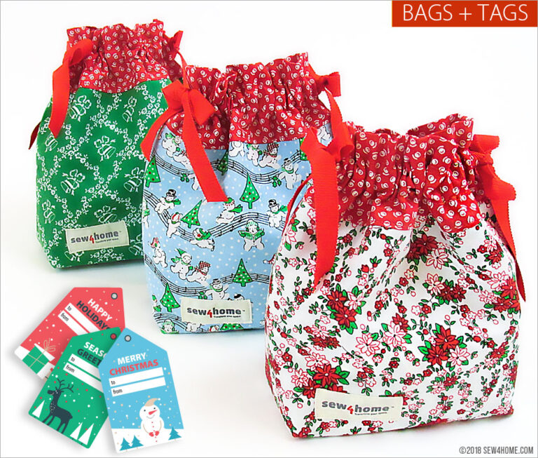 Mini Drawstring Gift Bags - Sew4Home
