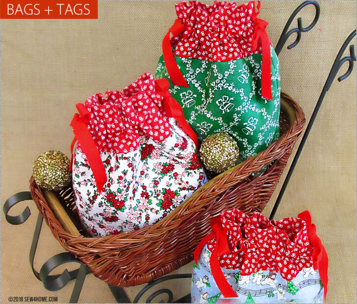 Mini Drawstring Gift Bags - Sew4Home