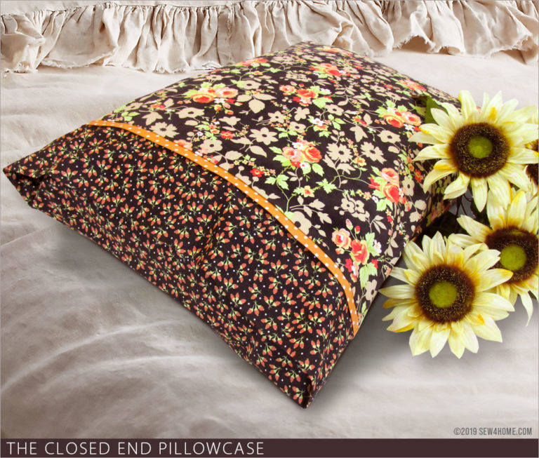 Pillowcase with Closed Overlap Ends - Sew4Home