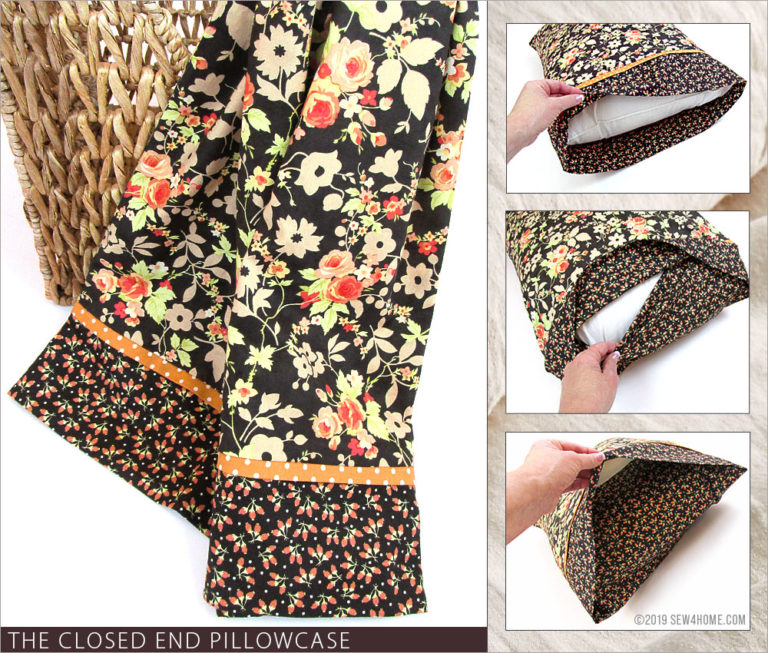 Pillowcase with Closed Overlap Ends - Sew4Home
