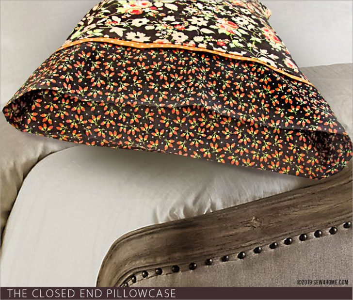 Pillowcase with Closed Overlap Ends - Sew4Home