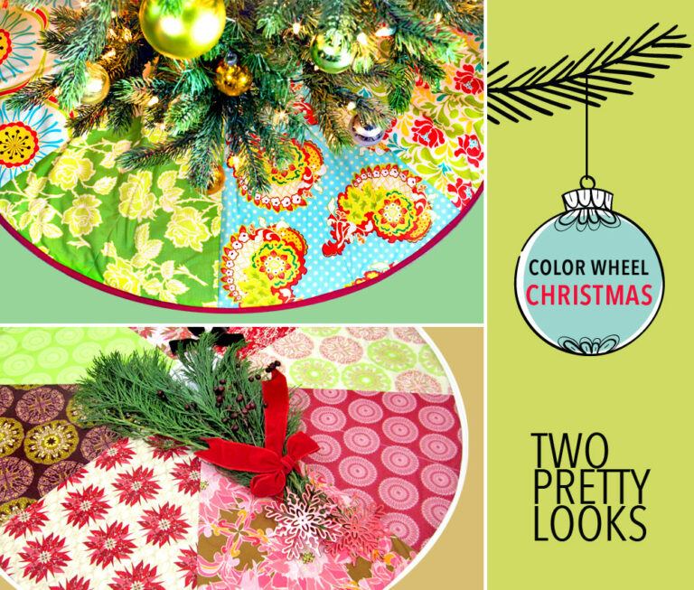 Color Wheel Holiday Tree Skirt - Sew4Home