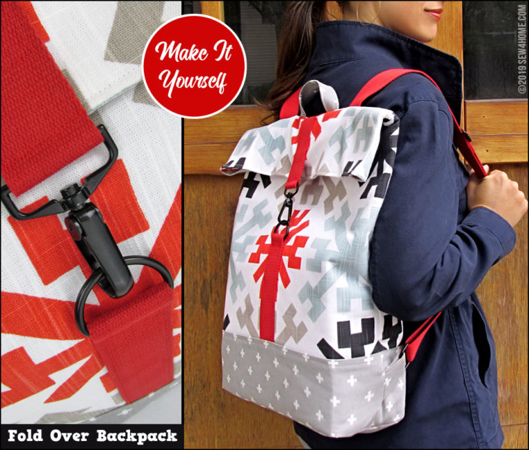 Fold Over Backpack - Sew4Home