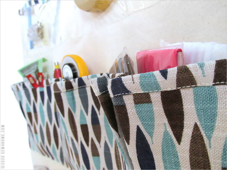 14 Pocket Hanging Wall Caddy - Sew4Home