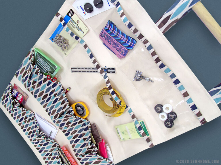14 Pocket Hanging Wall Caddy - Sew4Home