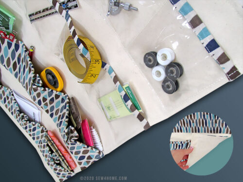 14 Pocket Hanging Wall Caddy - Sew4Home