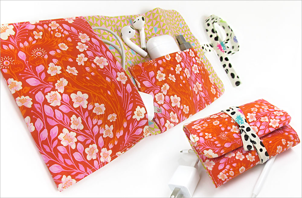 Tech Accessory Rollup Pouch - Sew4Home