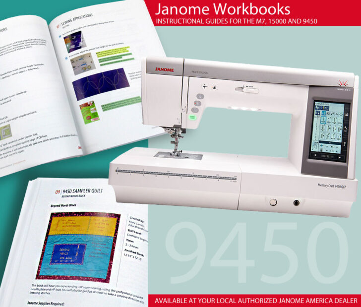 Janome Workbooks: M7 + 15000 + 9450 - Sew4Home