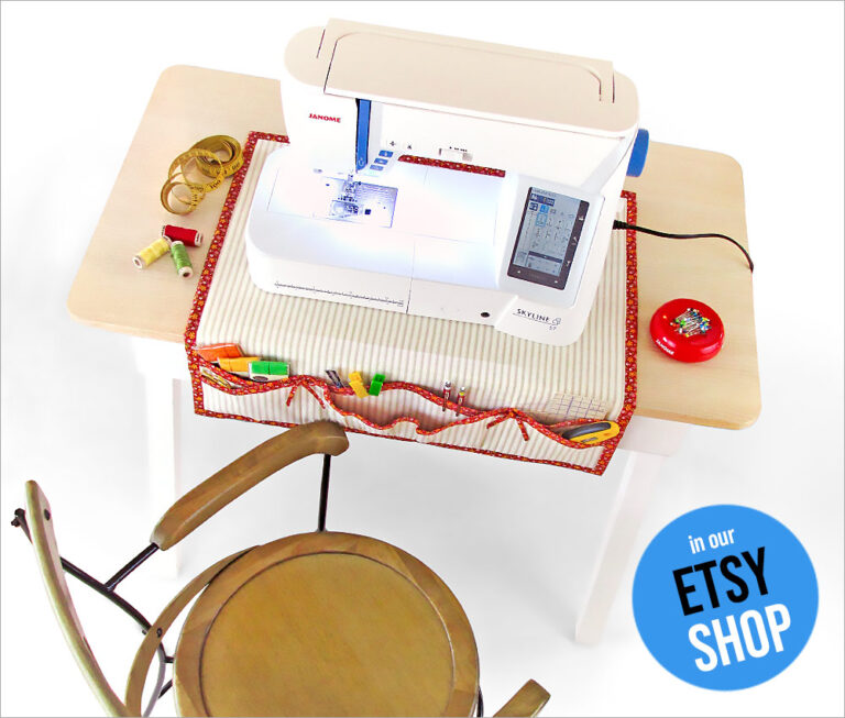 Apron Style Sewing Machine Mat + Organizer - Sew4Home