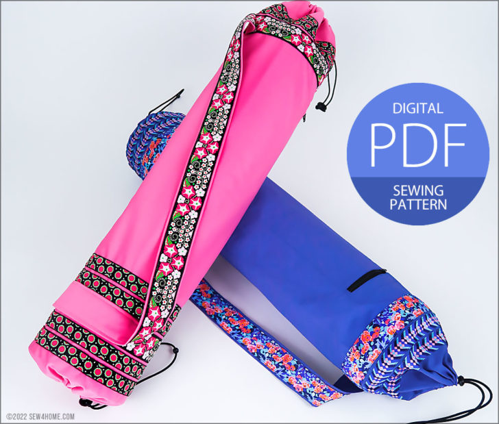Yoga Mat Shoulder Sling Bag - Sew4Home