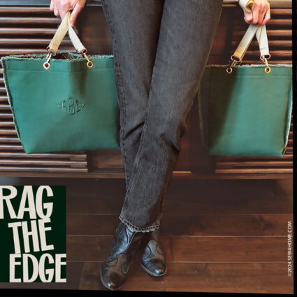 Ragged Edge Tote in Two Sizes - Sew4Home