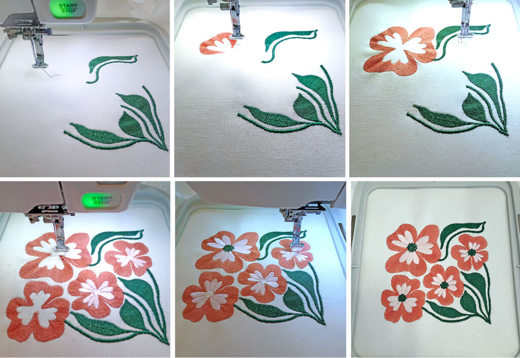 Flower Power Machine Embroidery Design Set - Sew4Home