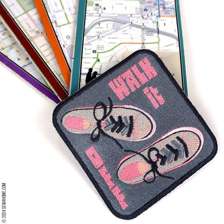 Walk it Off Hobby Patch Embroidery Design - Sew4Home